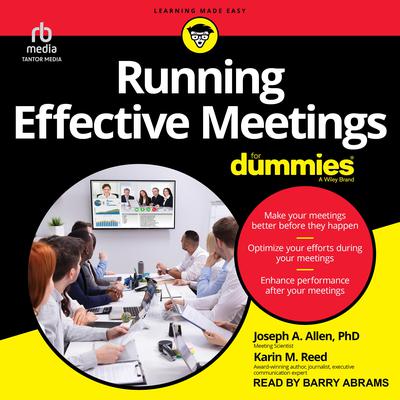 Running Effective Meetings For Dummies Audiobook, written by Joseph A ...